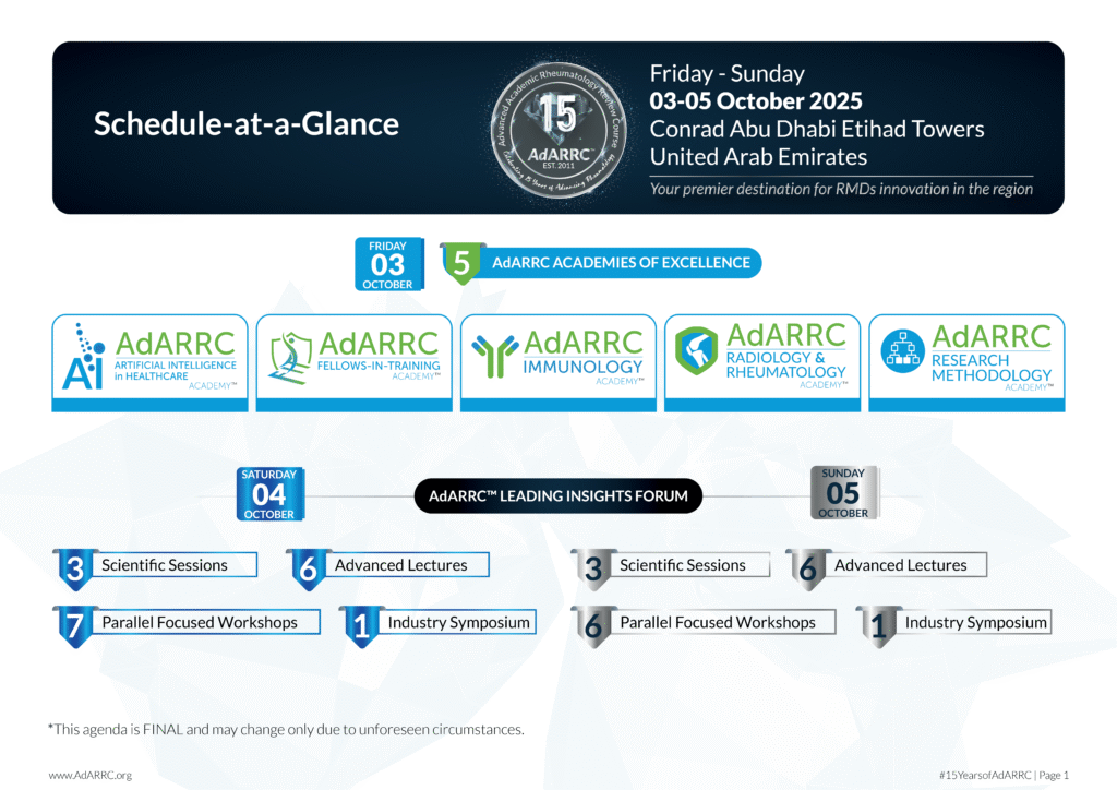 Schedule-at-a-Glance – AdARRC™